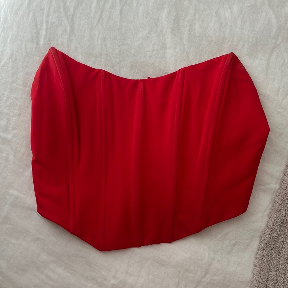 White Fox Red Corset - Gem